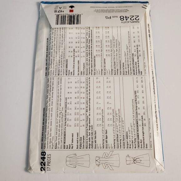 Simplicity | Other | Simplicity Misses Summer Dress 2248 Project Runway ...